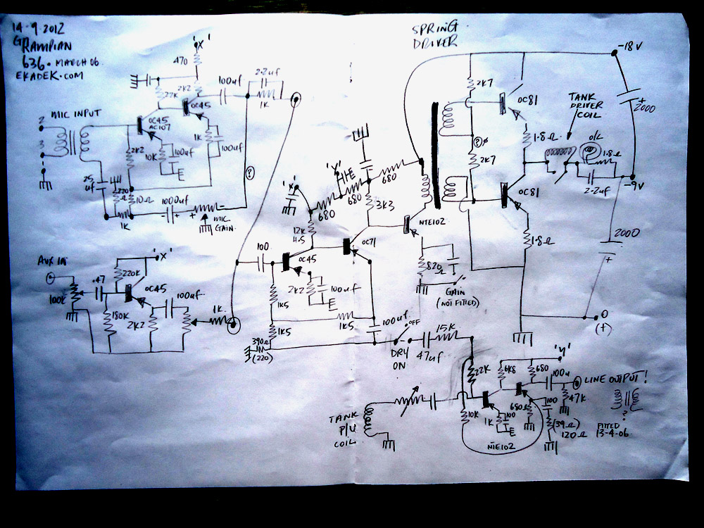 grampian 636 spring reverb schematic – Ekadek